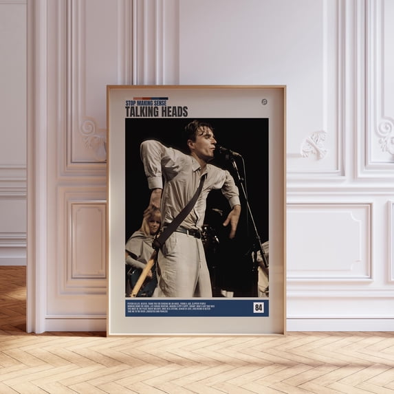 GATEGOO Poster Talking Heads - Stop Malking Sense 1984 Poster, Jonathan ...