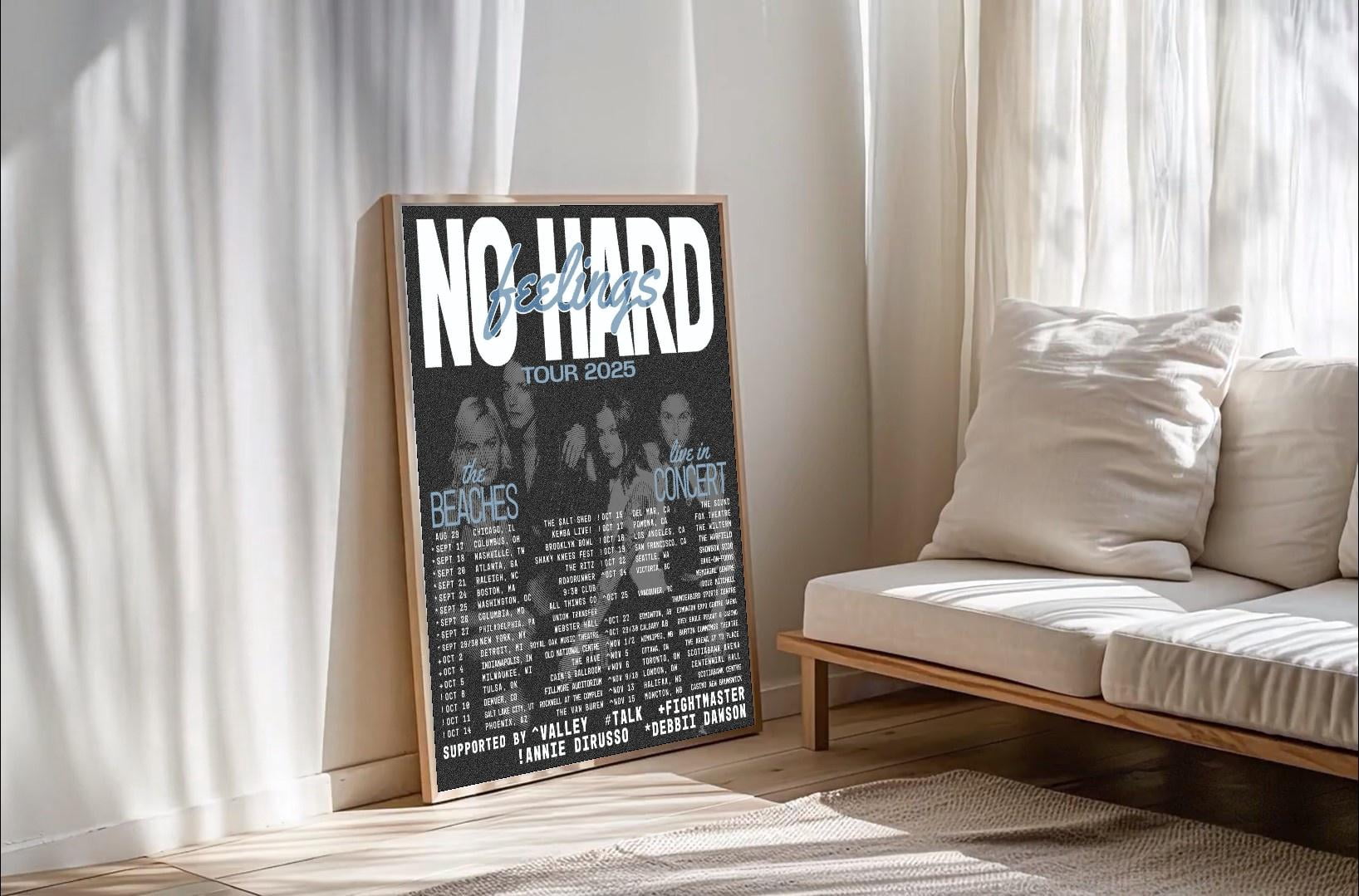 GATEGOO Poster The Beaches 2025 Tour Poster Official Concert Art Print ...