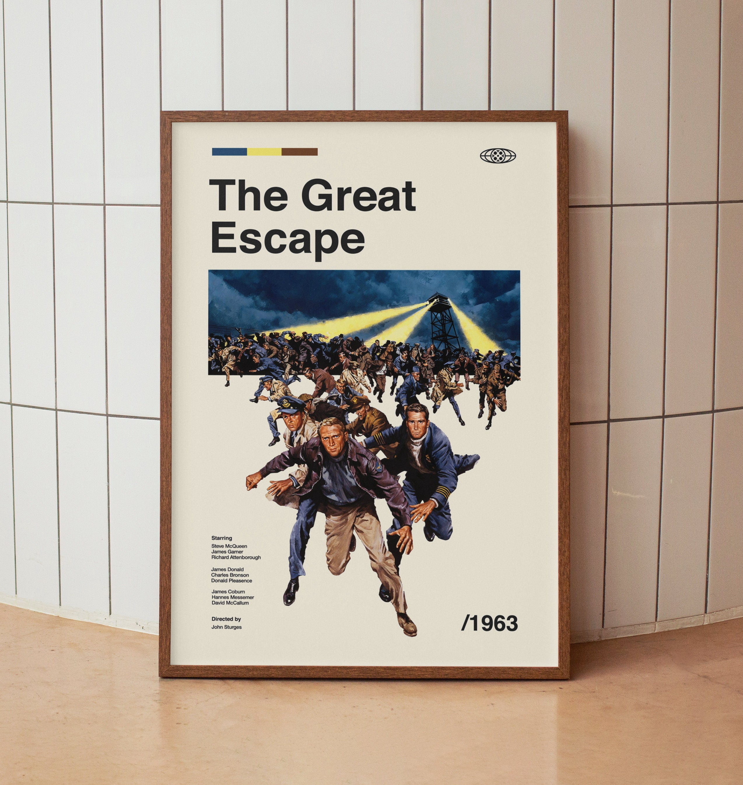 GATEGOO Poster The Great Escape Vintage Movie Poster - Minimalist ...