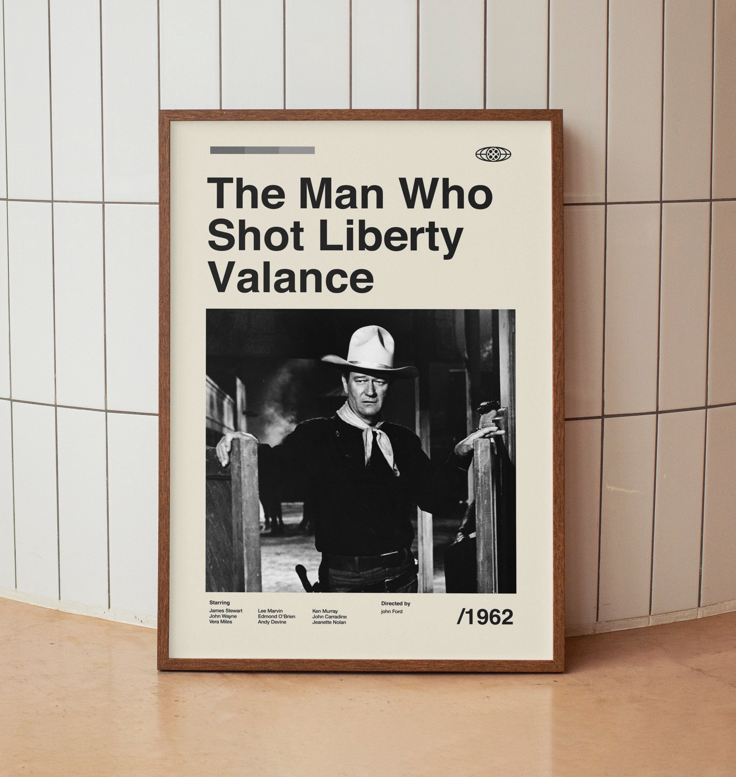 GATEGOO Poster The Man Who Shot Liberty Valance Vintage Movie Poster ...
