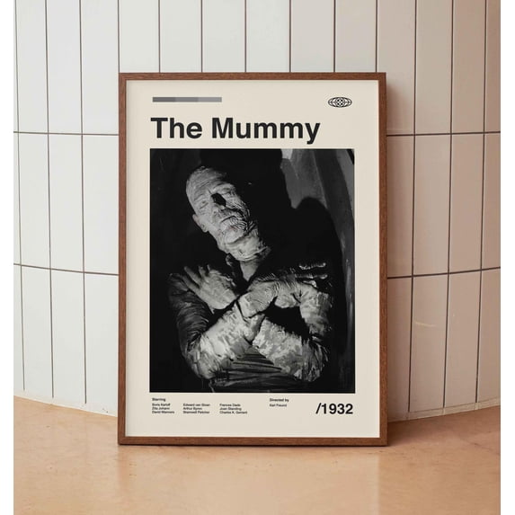 GATEGOO Poster The Mummy Wall Art Print - Boris Karloff Vintage ...
