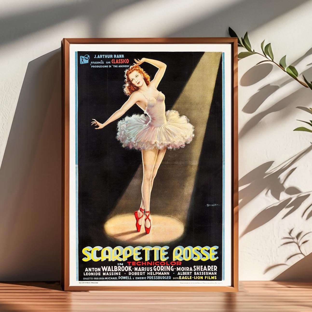 GATEGOO Poster The Red Shoes Movie Poster: Vintage Film Wall Art 8X12 ...