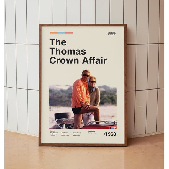 GATEGOO Poster The Thomas Crown Affair Vintage Movie Poster ...