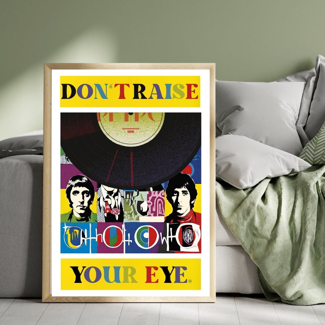 GATEGOO Poster The Who Poster Gift For Him Baba O'Riley Print For Music ...