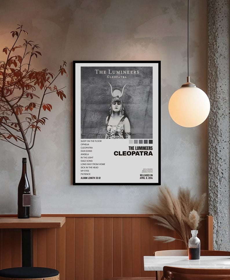 GATEGOO Poster Trendy Cleopatra Album Cover Print | Ophelia Tracklist ...