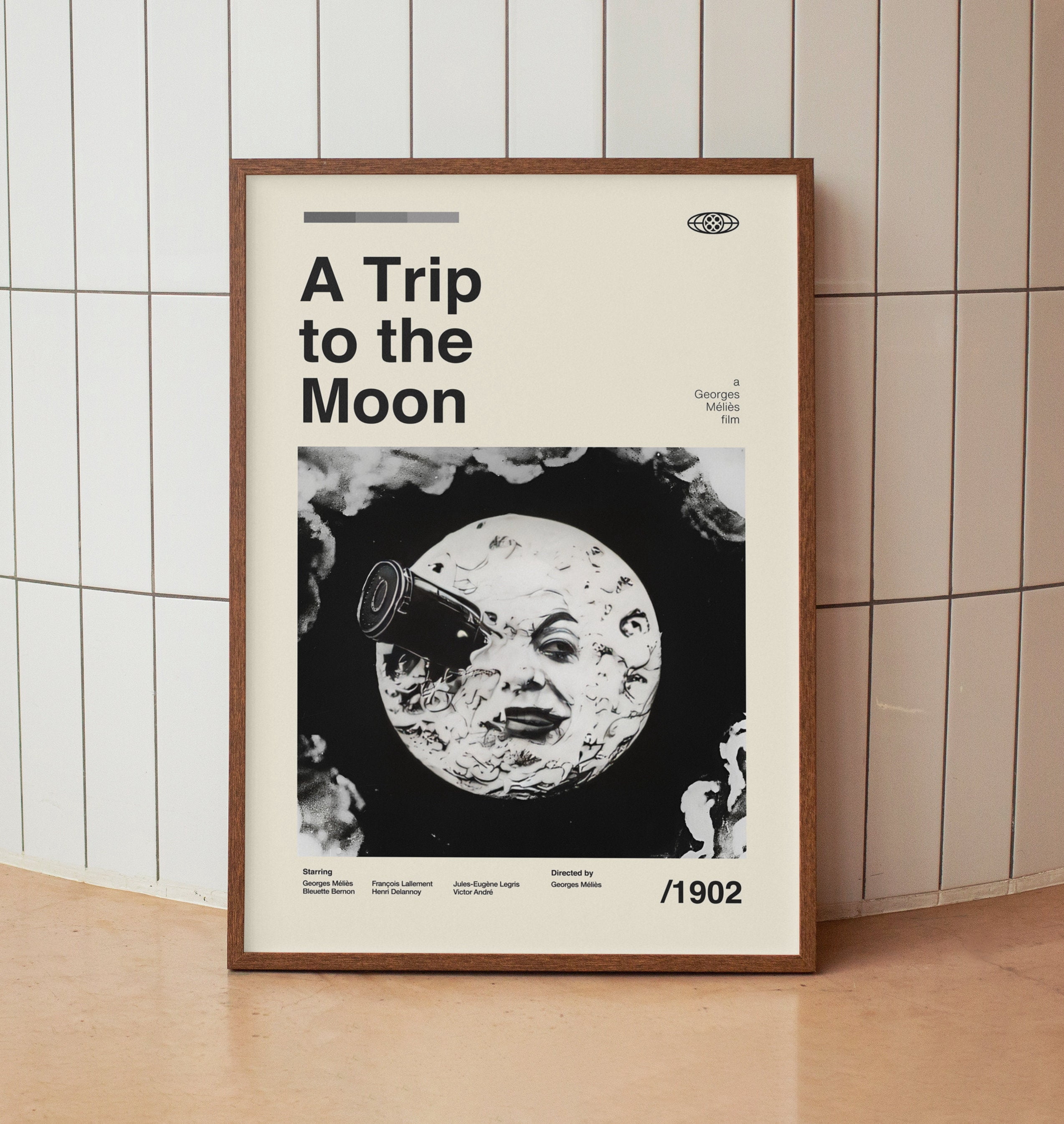 GATEGOO Poster A Trip To The Moon 1902 Vintage Movie Poster - Georges ...