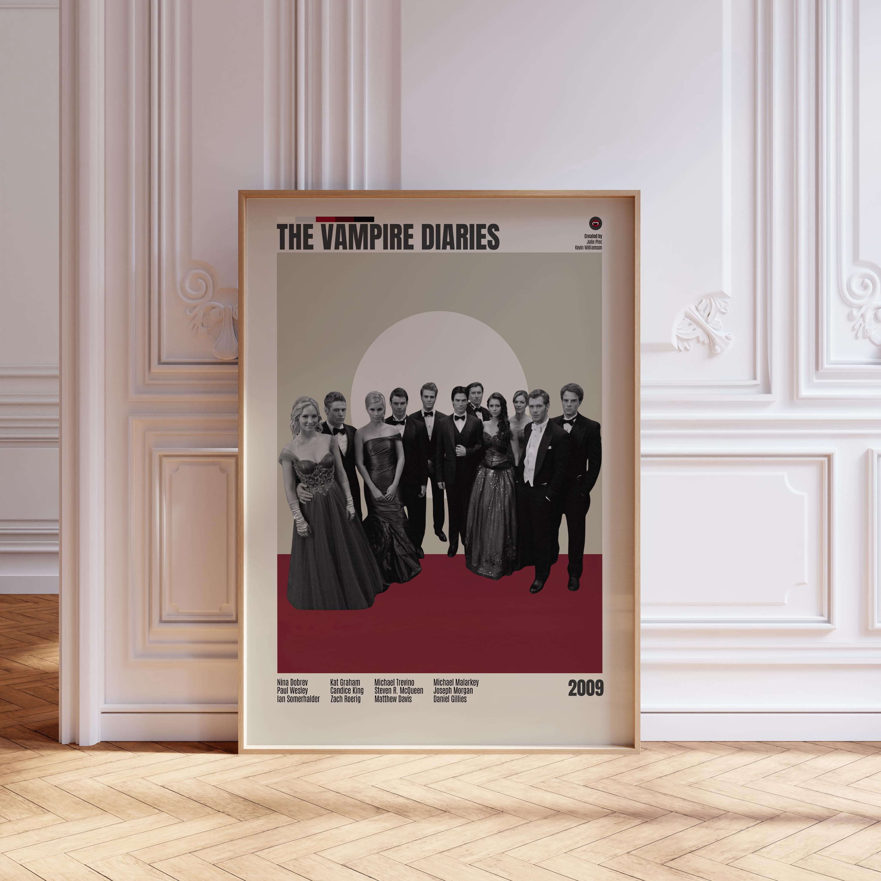 GATEGOO Poster The Vampire Diaries, Julie Plec, Retro Tv Poster, Tv ...