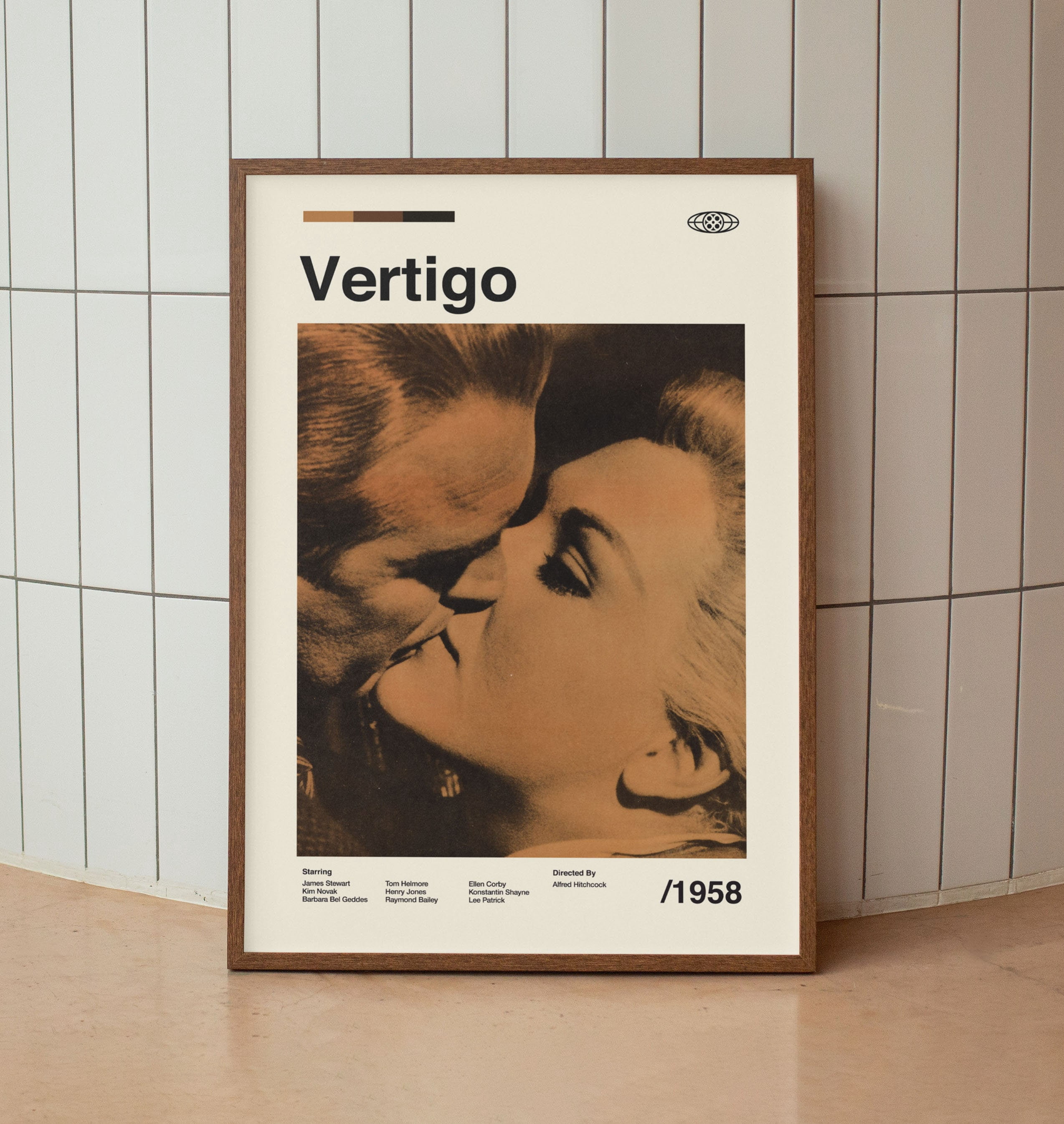 GATEGOO Poster Vertigo Wall Art Print - Alfred Hitchcock Film Poster ...
