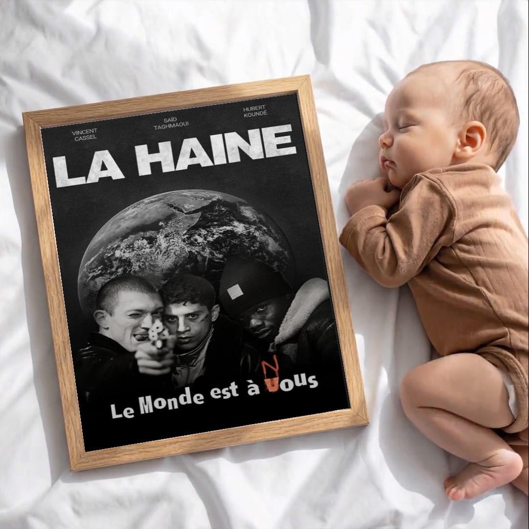 GATEGOO Poster Vintage La Haine Poster 1995 Retro Movie Artwork Print ...