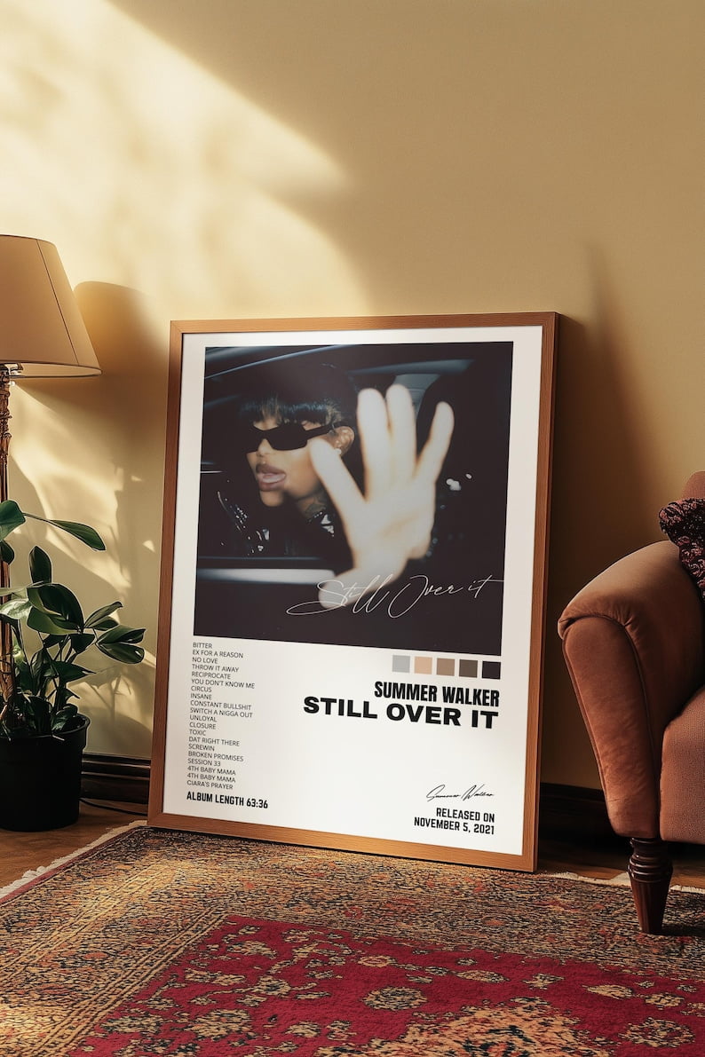 GATEGOO Poster Walker Still Over It Album Poster | Trendy Music Icon ...