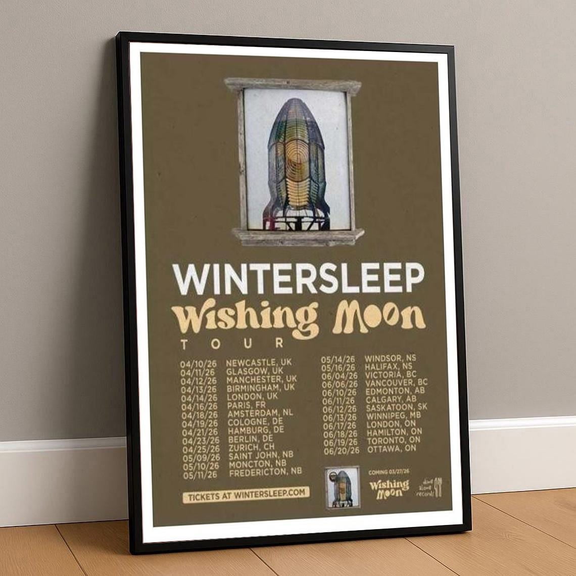 GATEGOO Poster Wintersleep Wishing Moon Tour 2026 Poster 16X24 ...