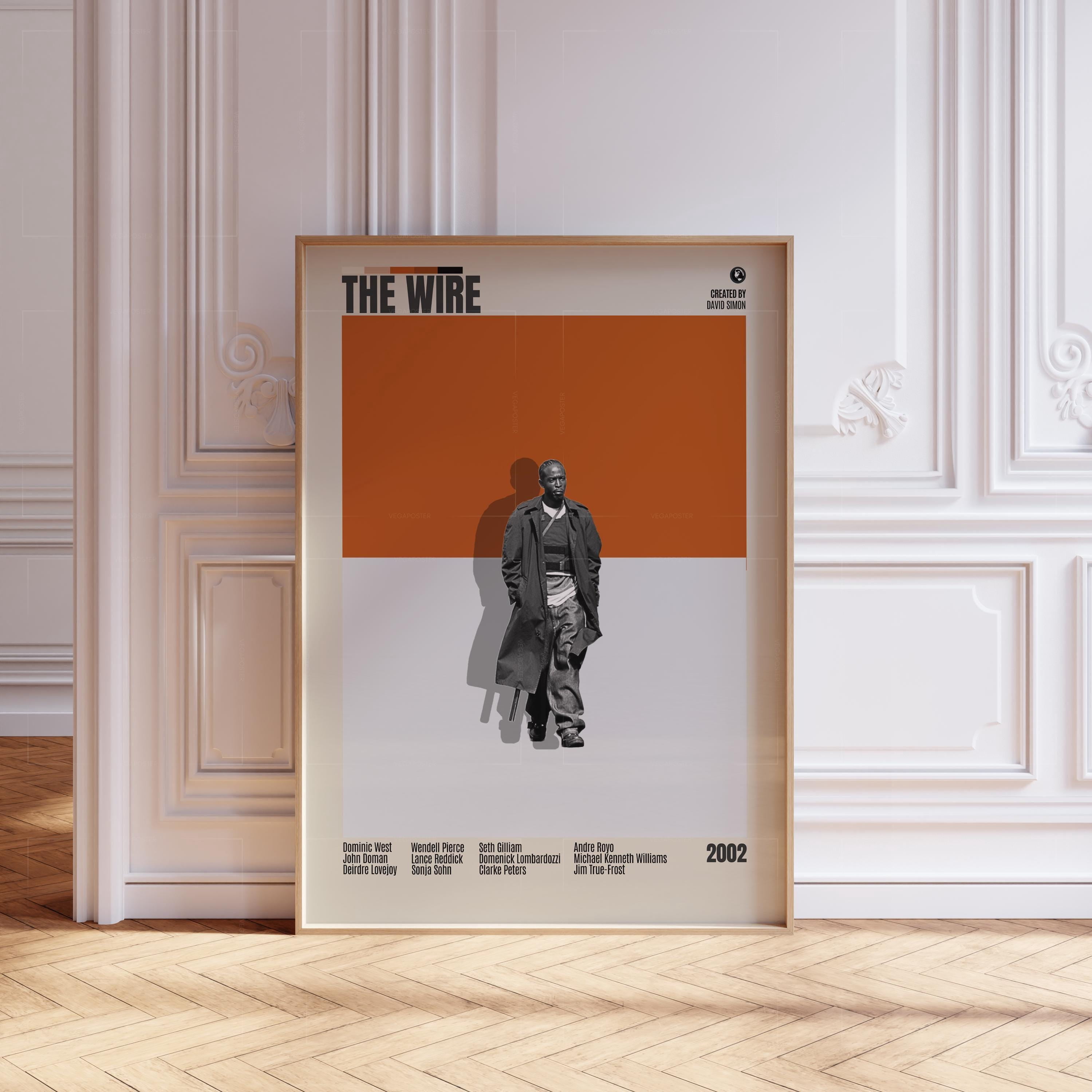 GATEGOO Poster The Wire Poster, David Simon, Retro Tv Poster, Tv Show ...