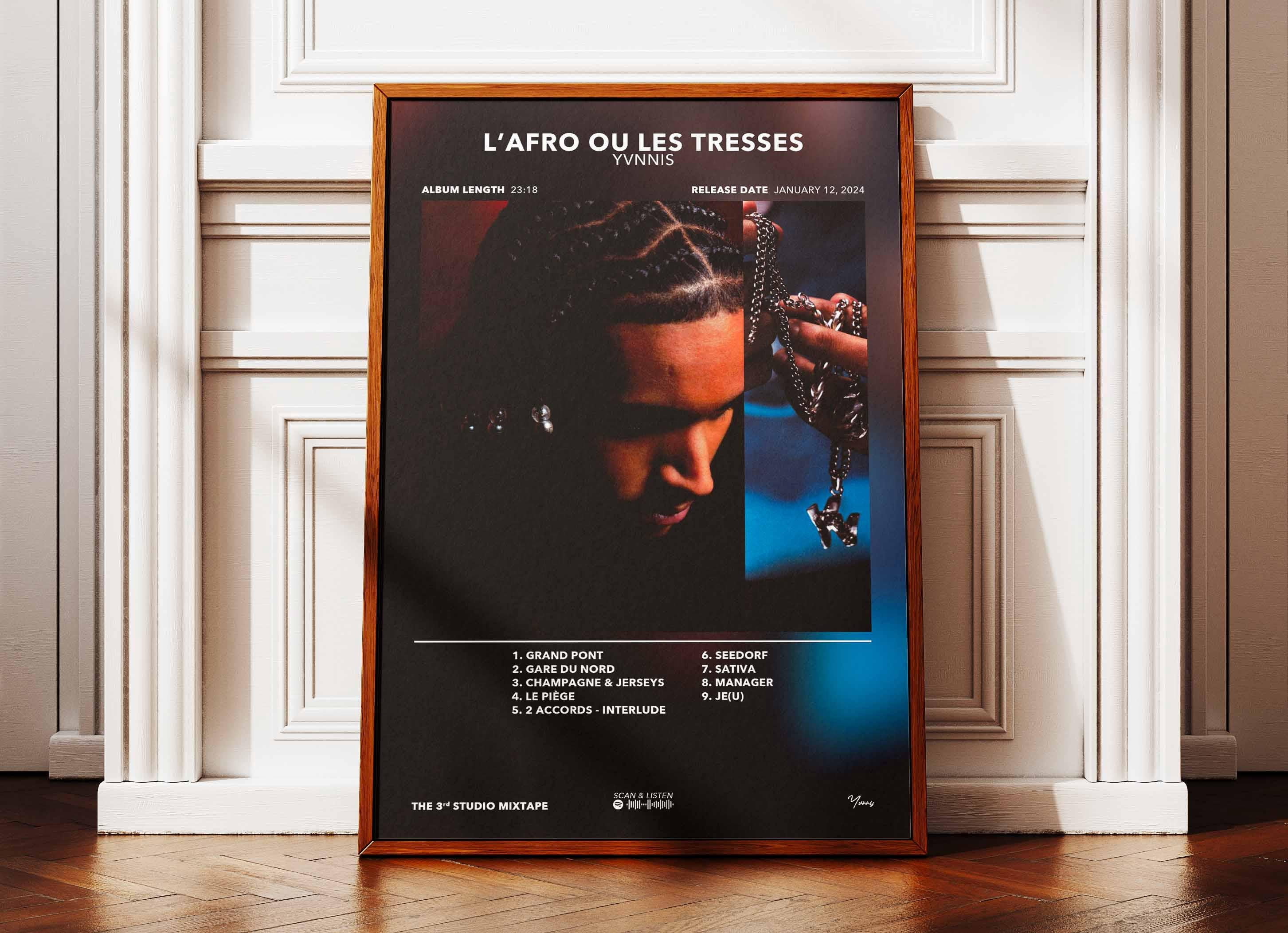 GATEGOO Poster Yvnnis'S Afro Or Braids Album Poster | Yvnnis Album ...