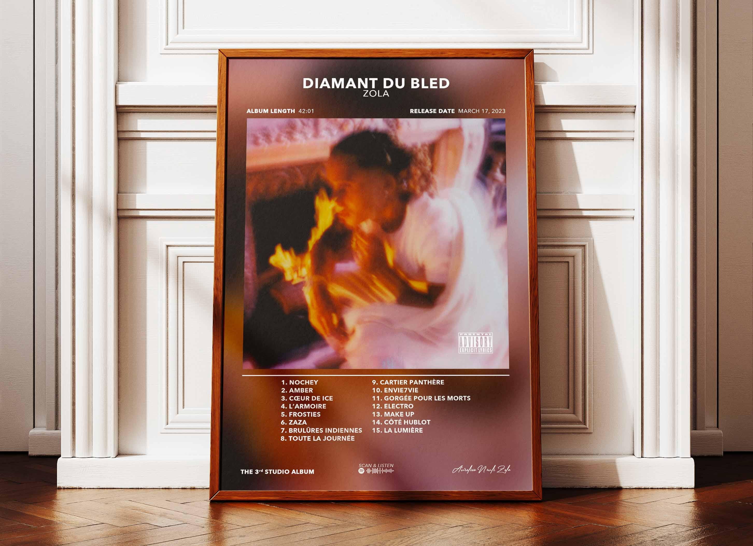 GATEGOO Poster Zola Diamond Of The Bled Album Poster | Zola Album ...