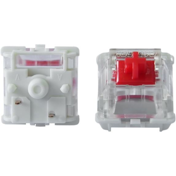 GATERON Jupiter Red Keyboard Switches, Linear 45gf RGB LED 5 Pin ...
