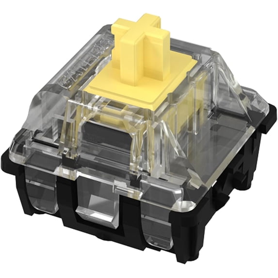 GATERON KS-15 Optical Yellow Keyboard Switches, 35gf RGB LED Infrared ...
