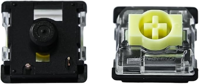 GATERON KS-33 Low Profile Banana Keyboard Switches,Tactile 3-Pin 65gf ...