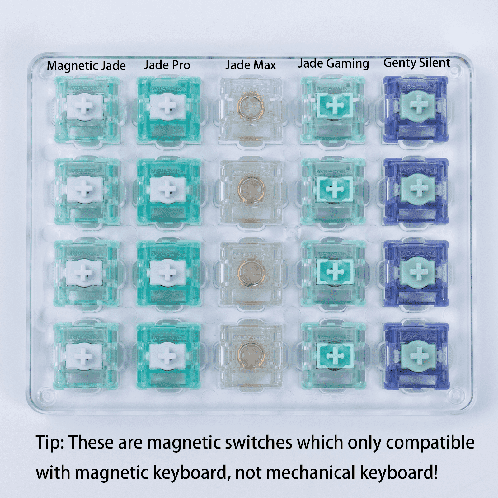 GATERON Magnetic Keyboard Switches Tester(20PCS) - Walmart.com