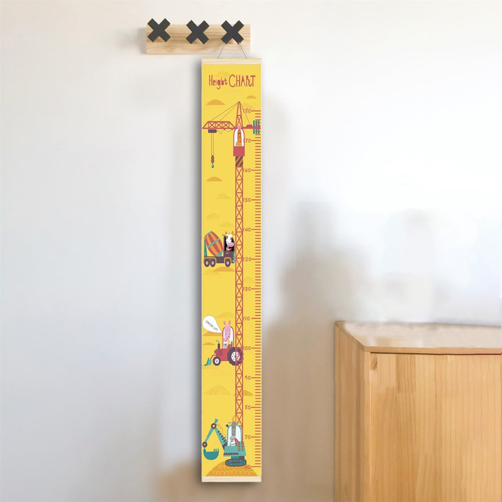 Record Frame Toddmomy Kids Growth Chart Ruler - Hanging Wooden Height ...