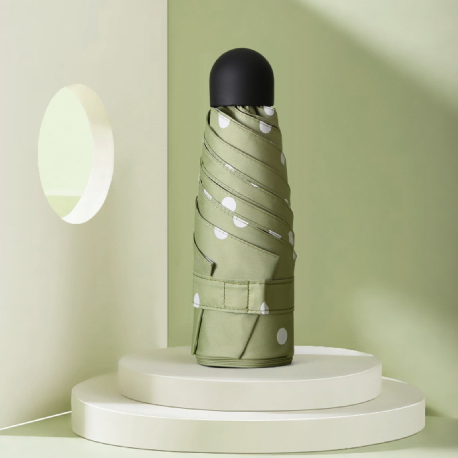 GATIK Umbrella Travel Pocket Umbrella Point Art Lavender Simple Polka ...