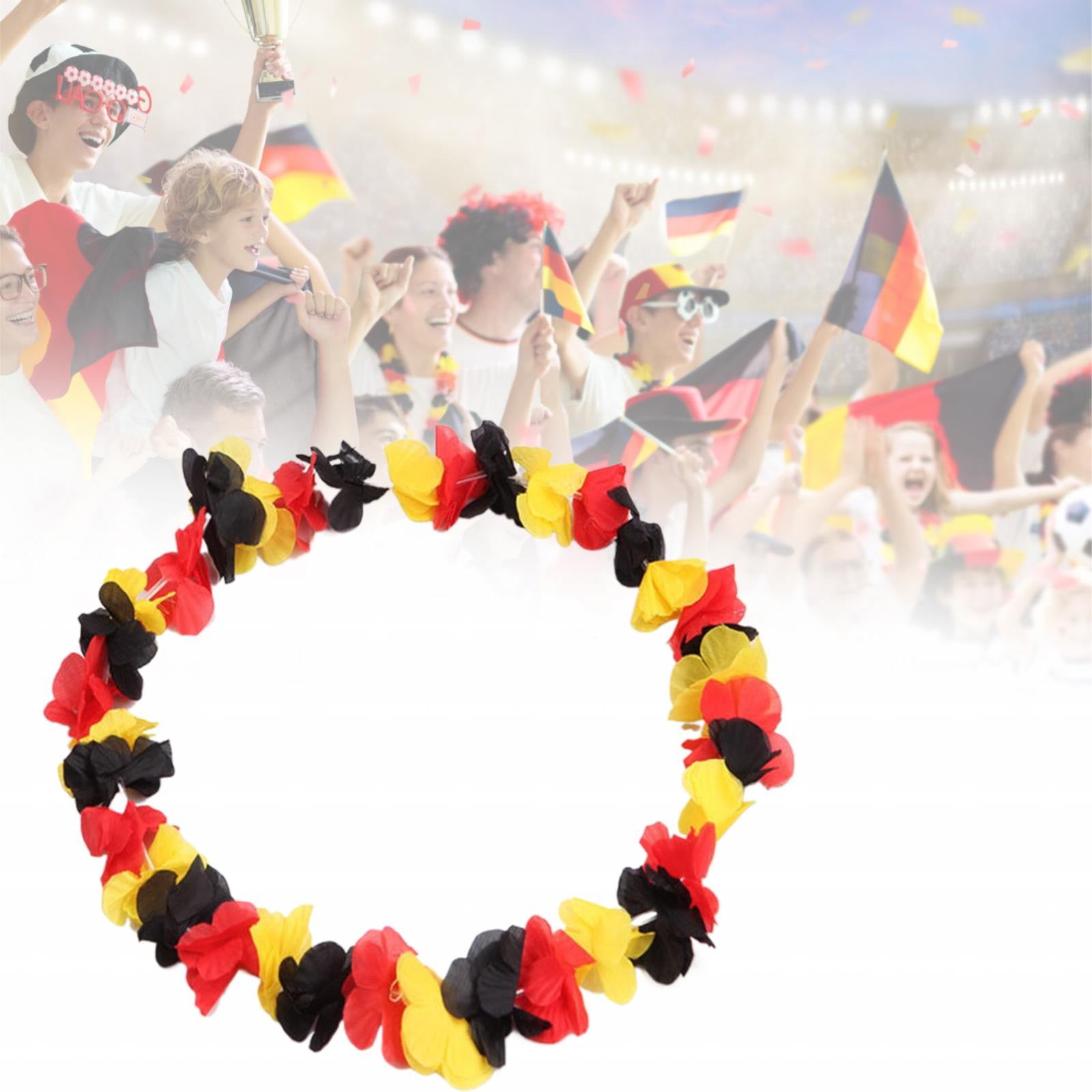 GATIK Wreath Extra Long Chain Necklace In Black For Football Parties ...