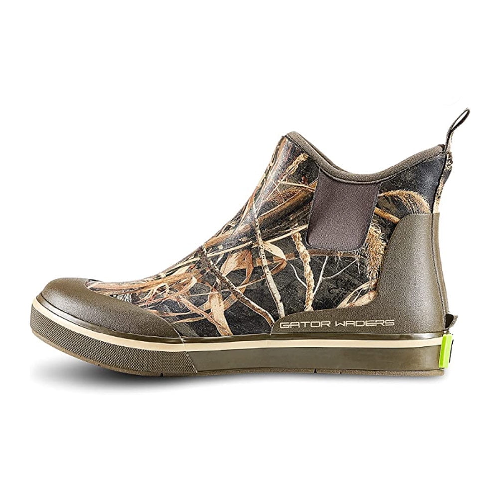 GATOR WADERS Adult Male Camo Rubber Waterproof Camp Boots, Realtree Max ...