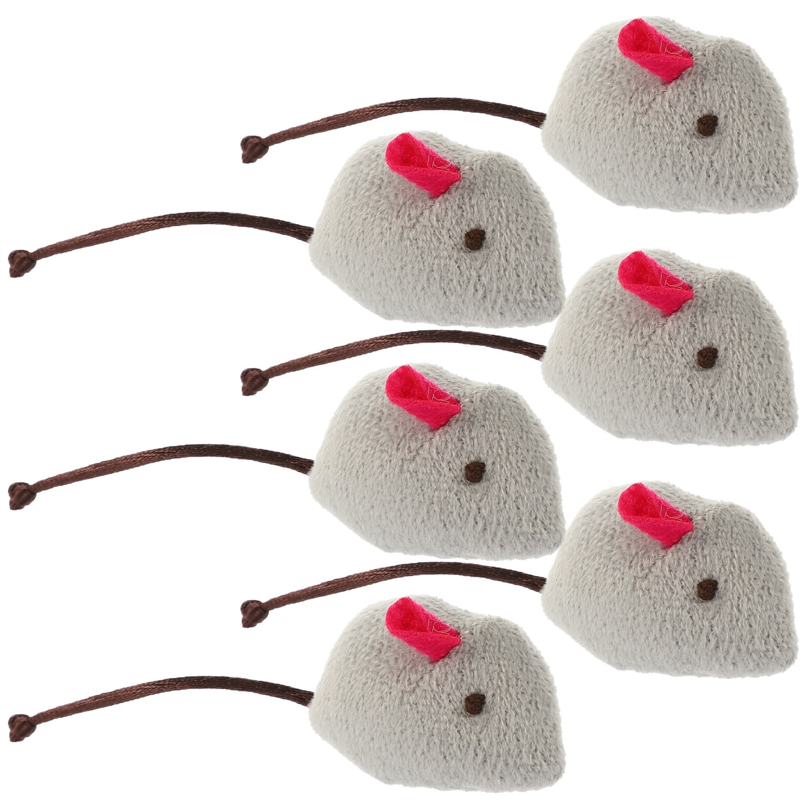 GATROPOD 6pcs Celery Pets Cat Toy Mice Cat Toy Cute Plush Assorted ...