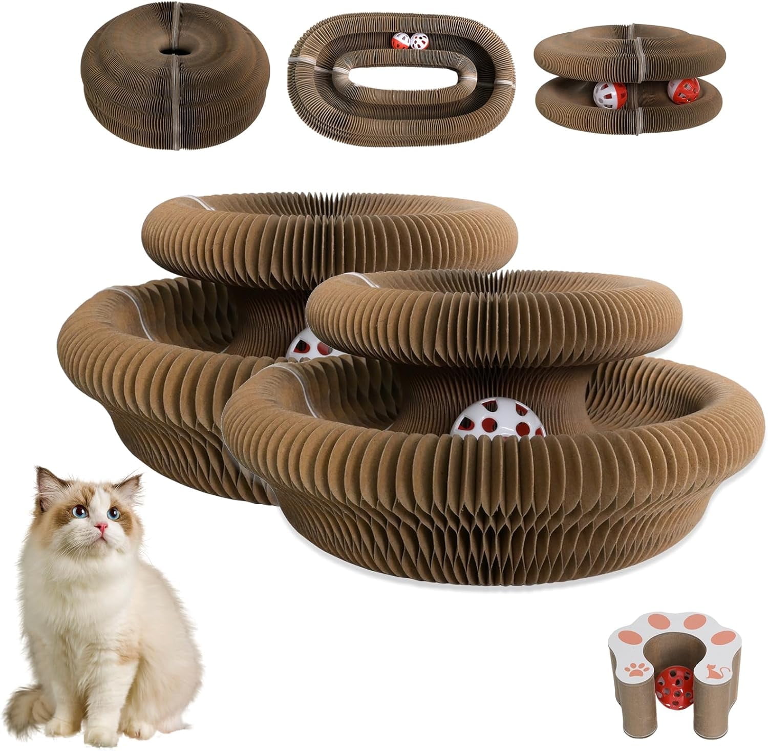 GATROPOD Cat Toy,Kitty Kurlz Magic Organ Cat cratching Board,Reversible ...
