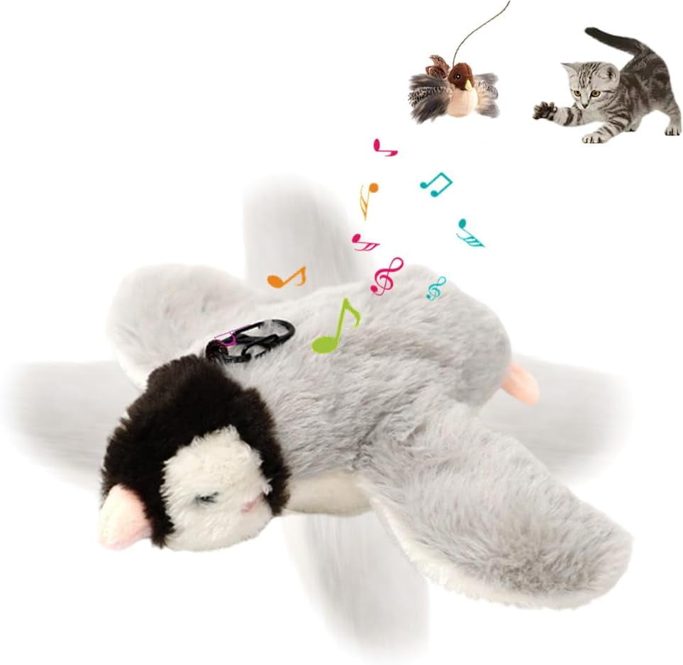 GATROPOD Chirppaws Flapping Bird Cat Toy,Interactive Chirping Bird,225 ...