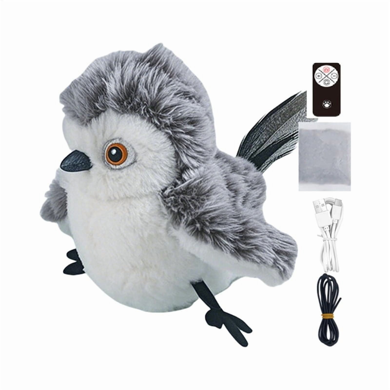GATROPOD Interactive Cat Toy Touch Activated imulation Chirping Bird ...