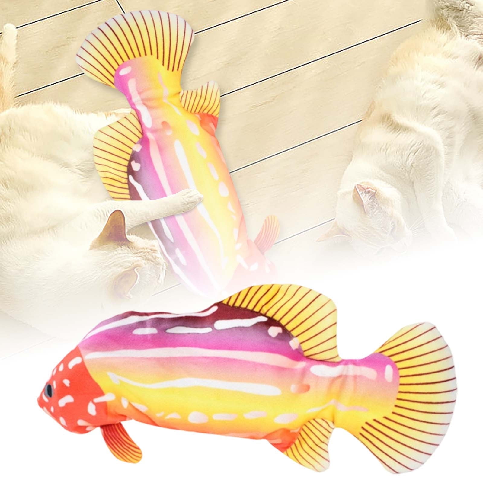GATROPOD Interactive Flopping Fish Toy for Indoor Cats with Realistic ...