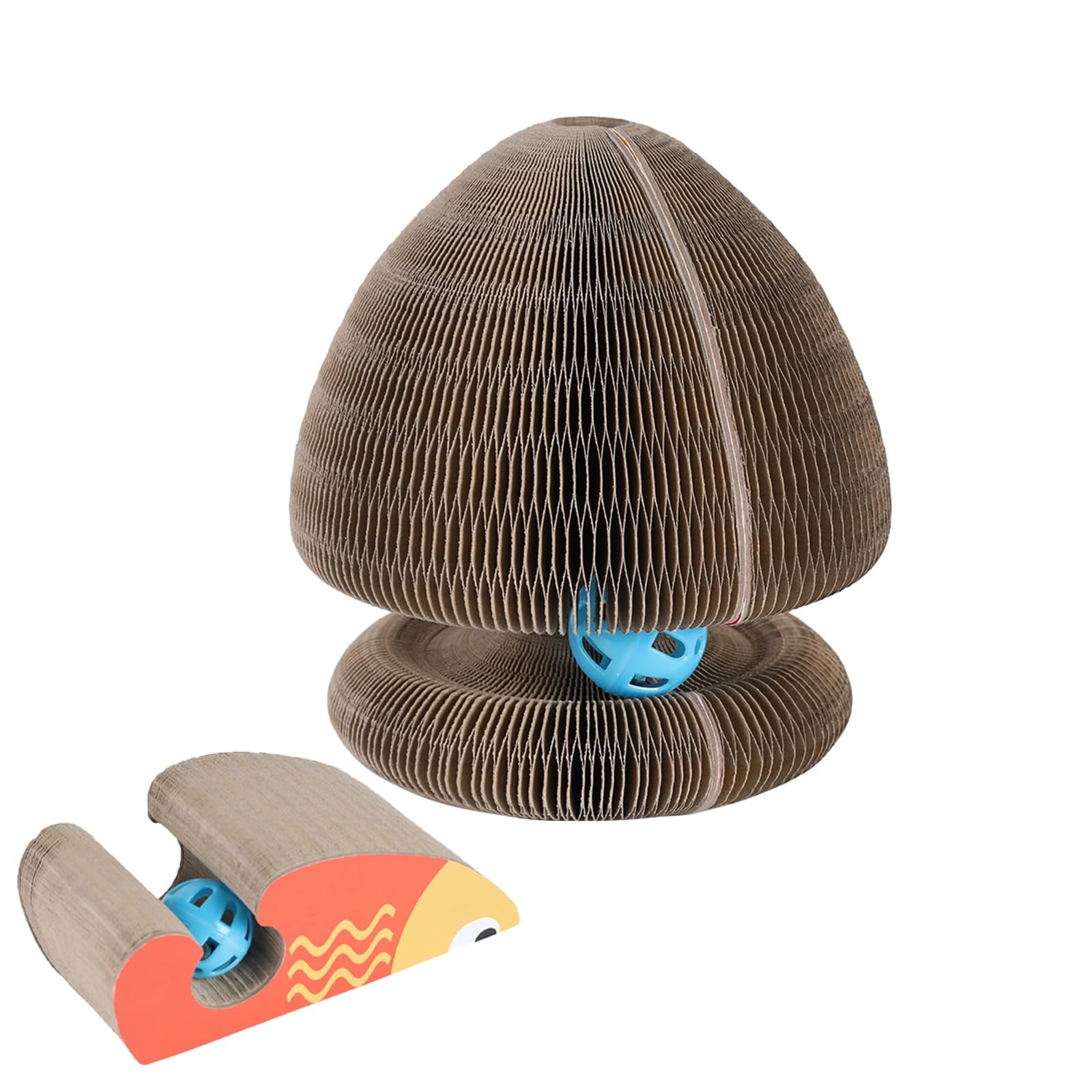 GATROPOD Kitty Curls Cat Toy Kurlz,Interactive cratch Pad,Foldable ...