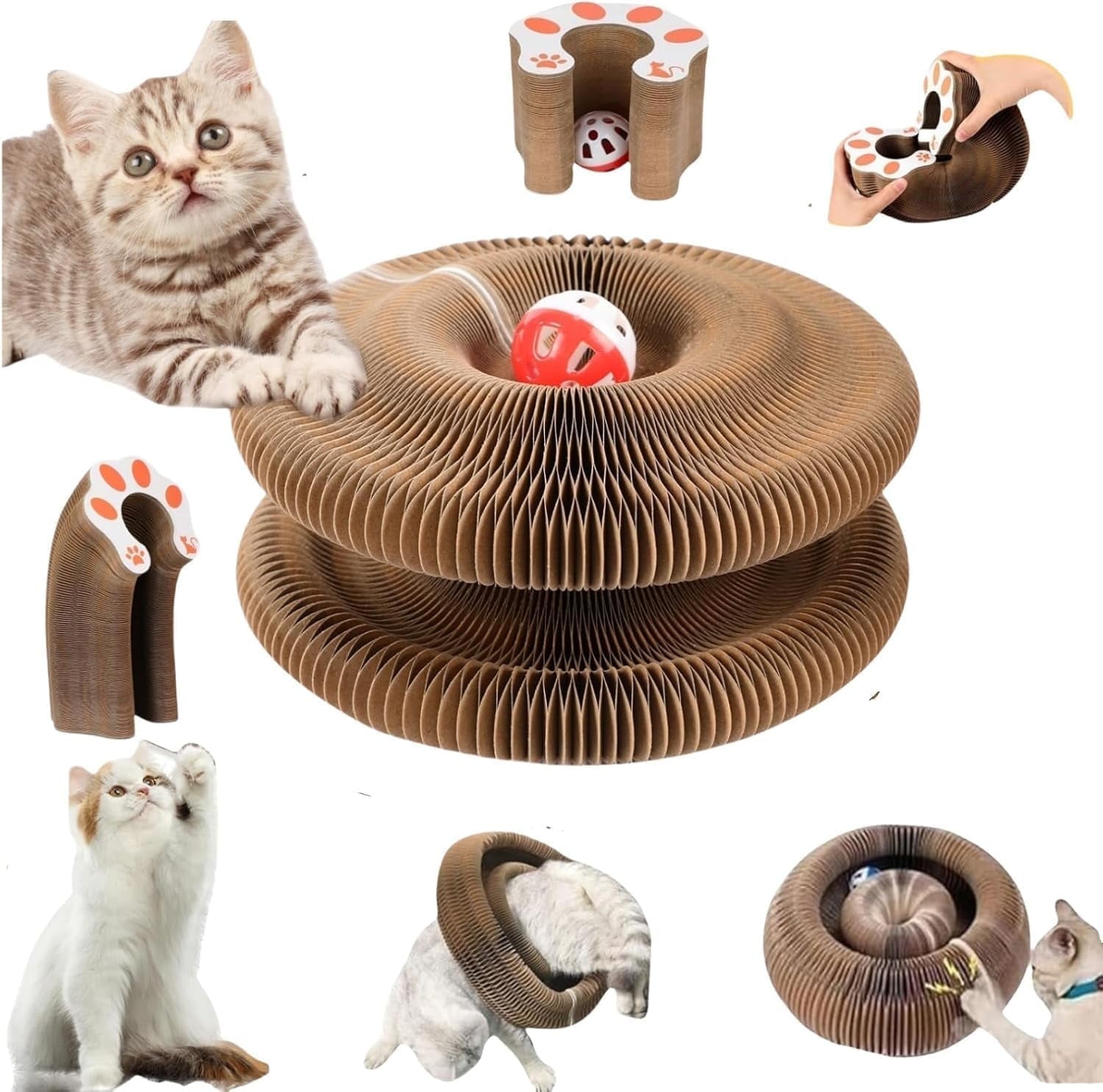 GATROPOD Kitty Kurlz Cat Toy,Magic Organ Cat cratching Board Toy ...