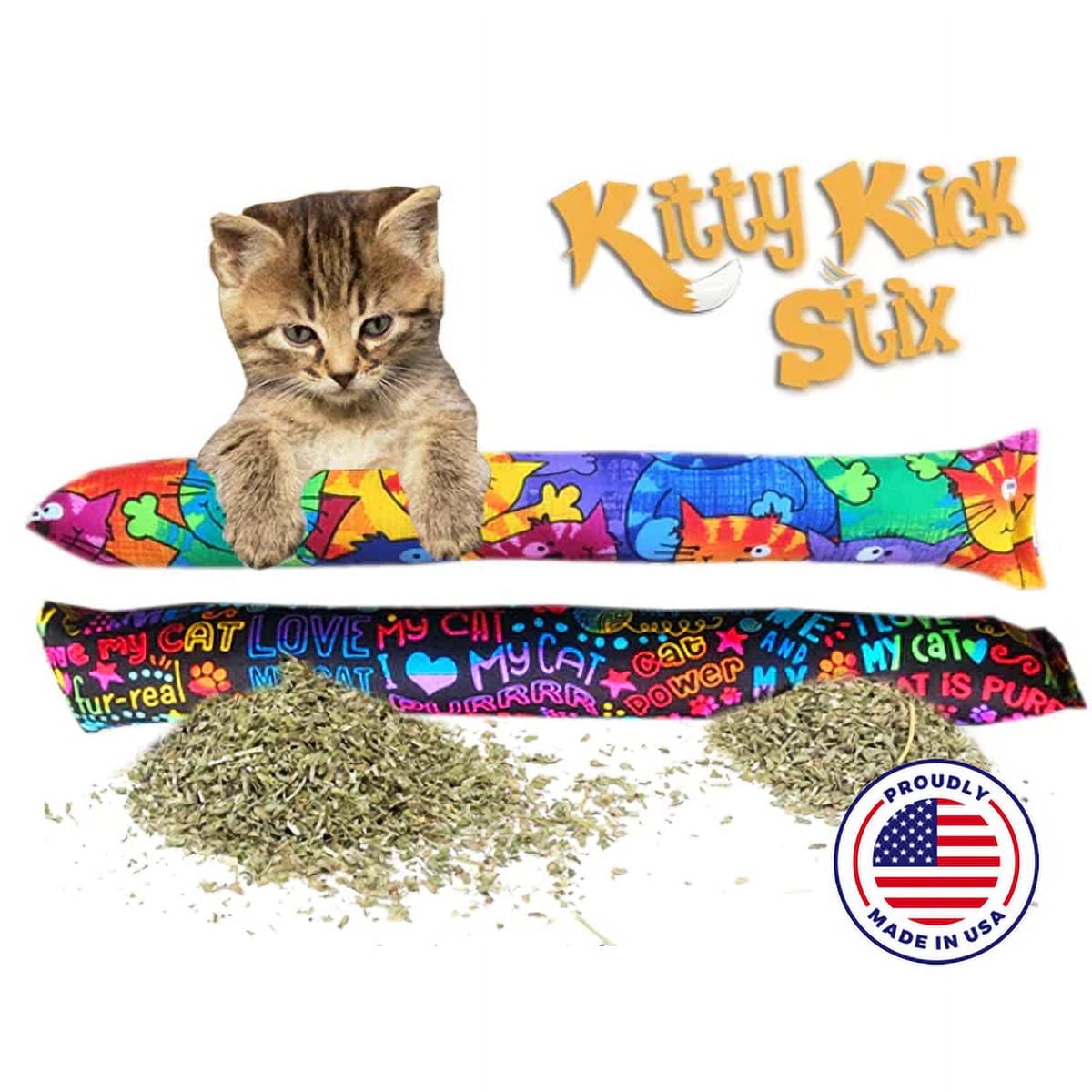 GATROPOD UA Kitty Kick tick Catnip Kickers - et of (2) 5" Toys ...