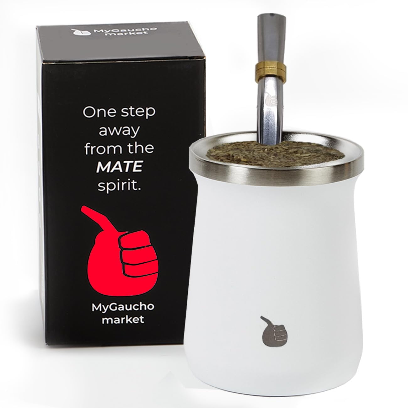 GAUCHO-MARKET Yerba Mate Cup Gourd Doubleth-Wall Insulated Vacuum ...