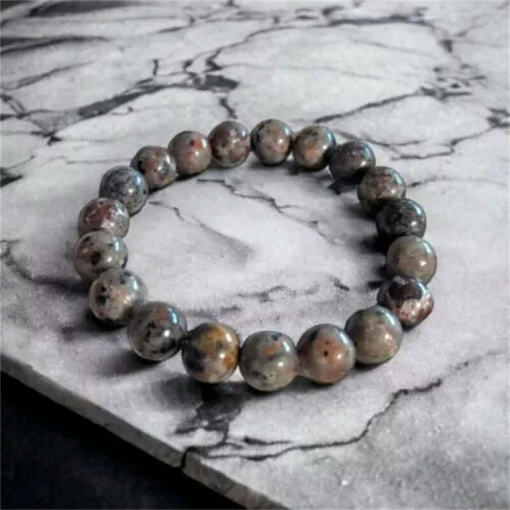 GAVONO 10MM Yooperlite Beads Bracelet UV Emberlite Glowing Fire Rock Stone Bracelet - Walmart.com