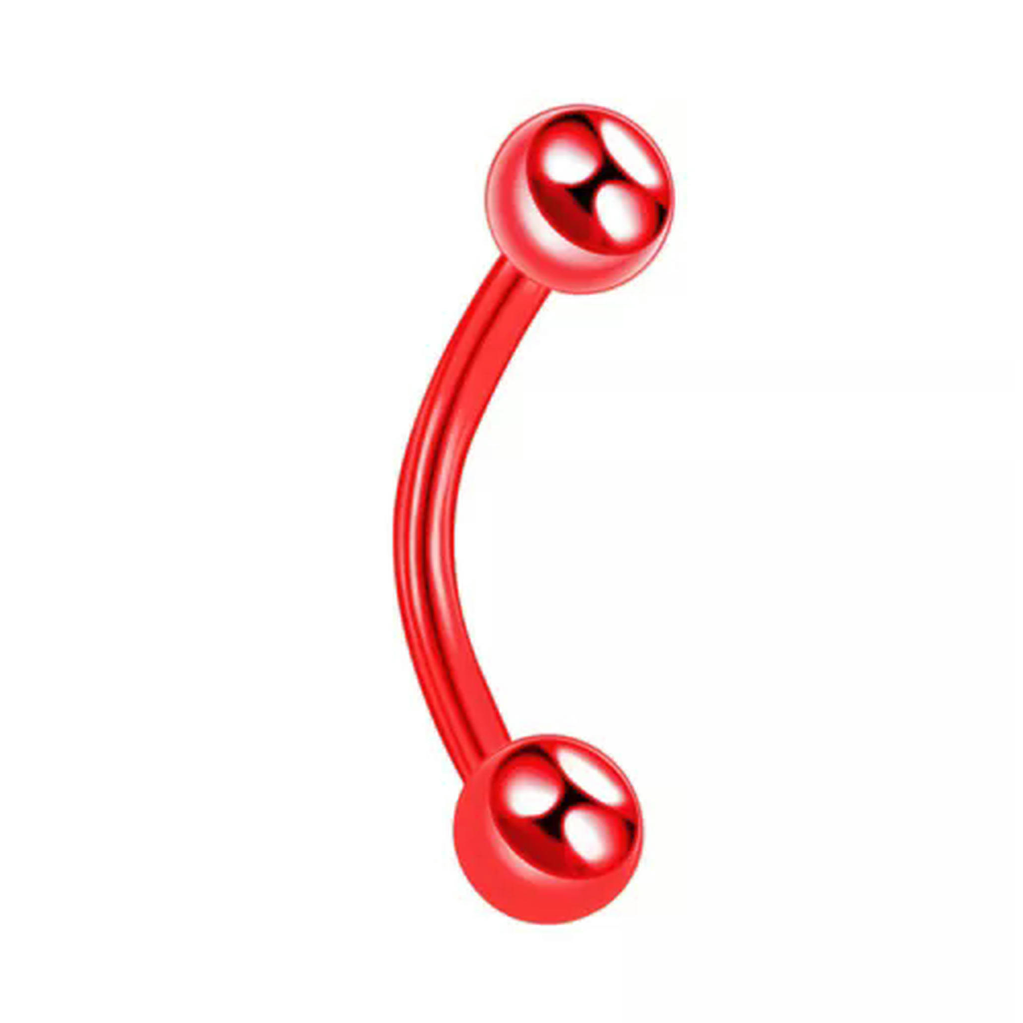 GAVONO 10X Wholesale Curved Barbell Ear Piercing Bar Surgical Steel ...