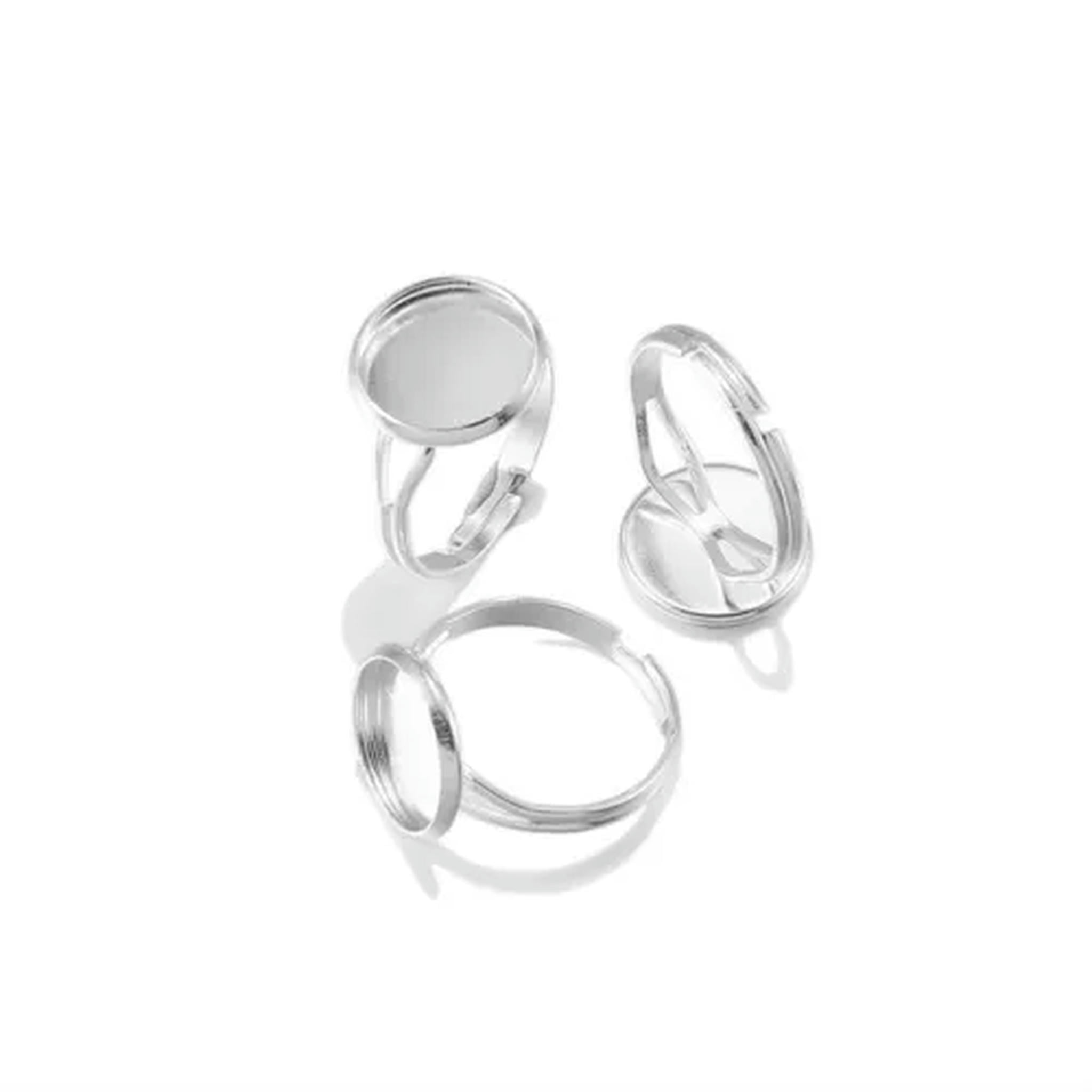 GAVONO 10pcs 8-25mm Ring Blanks Ring Base DIY Making Crafts Ring ...