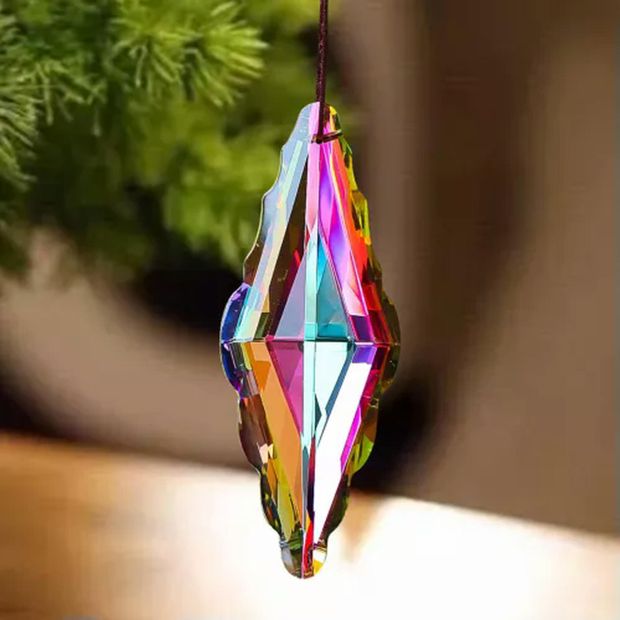GAVONO 120MM Colorful Strip Crystal Rainbow Maker Chandelier Pendant ...