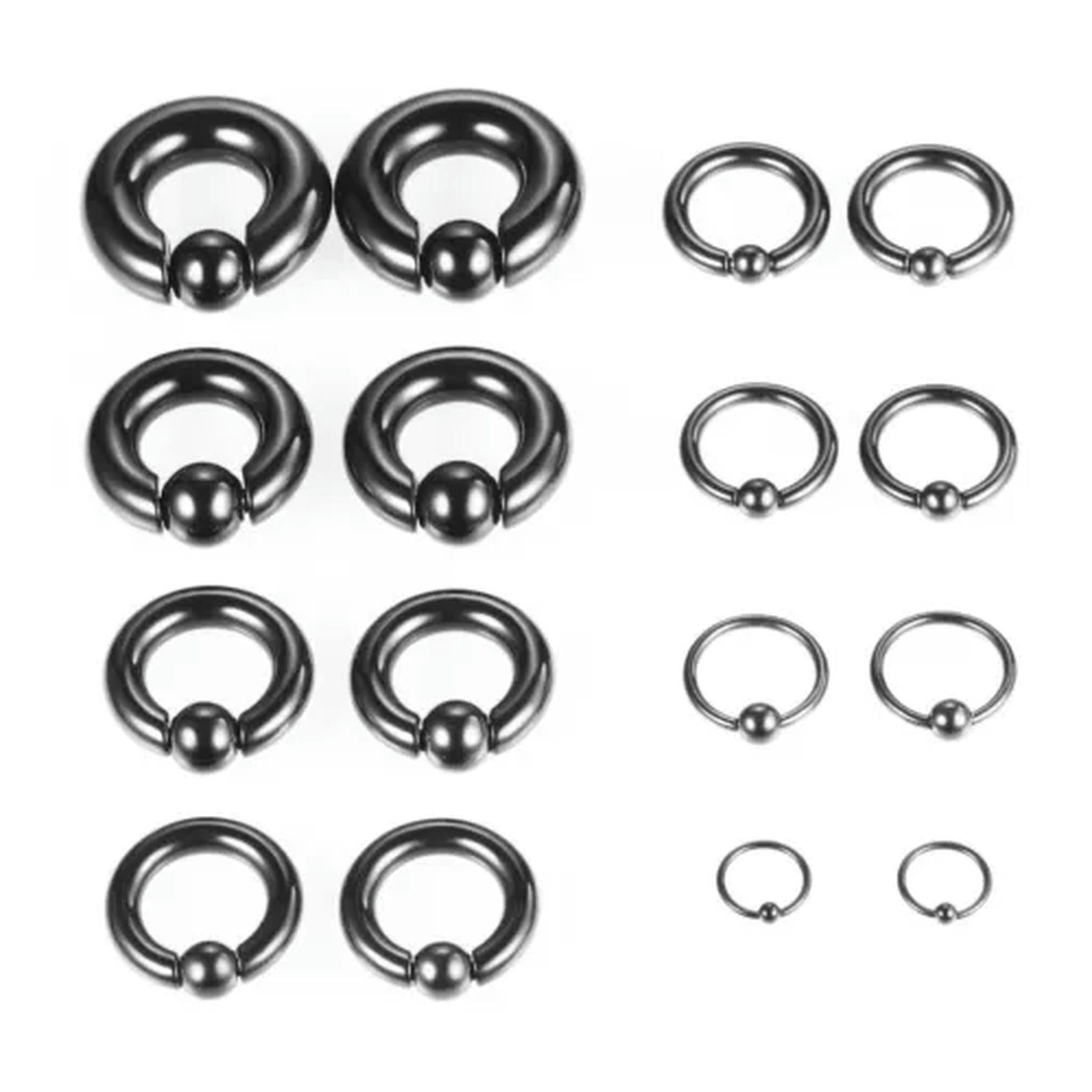 GAVONO 1pc Surgical Steel Captive Bead Ring Cartilage Ear Piercing ...