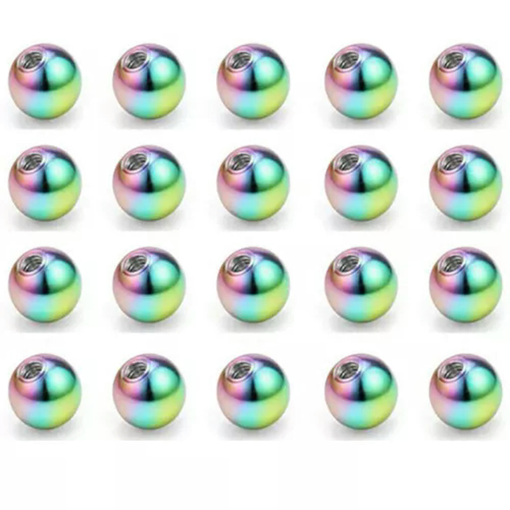 GAVONO 20X Piercing Replacement Spare BALLS Tragus Labret Tongue Bars ...