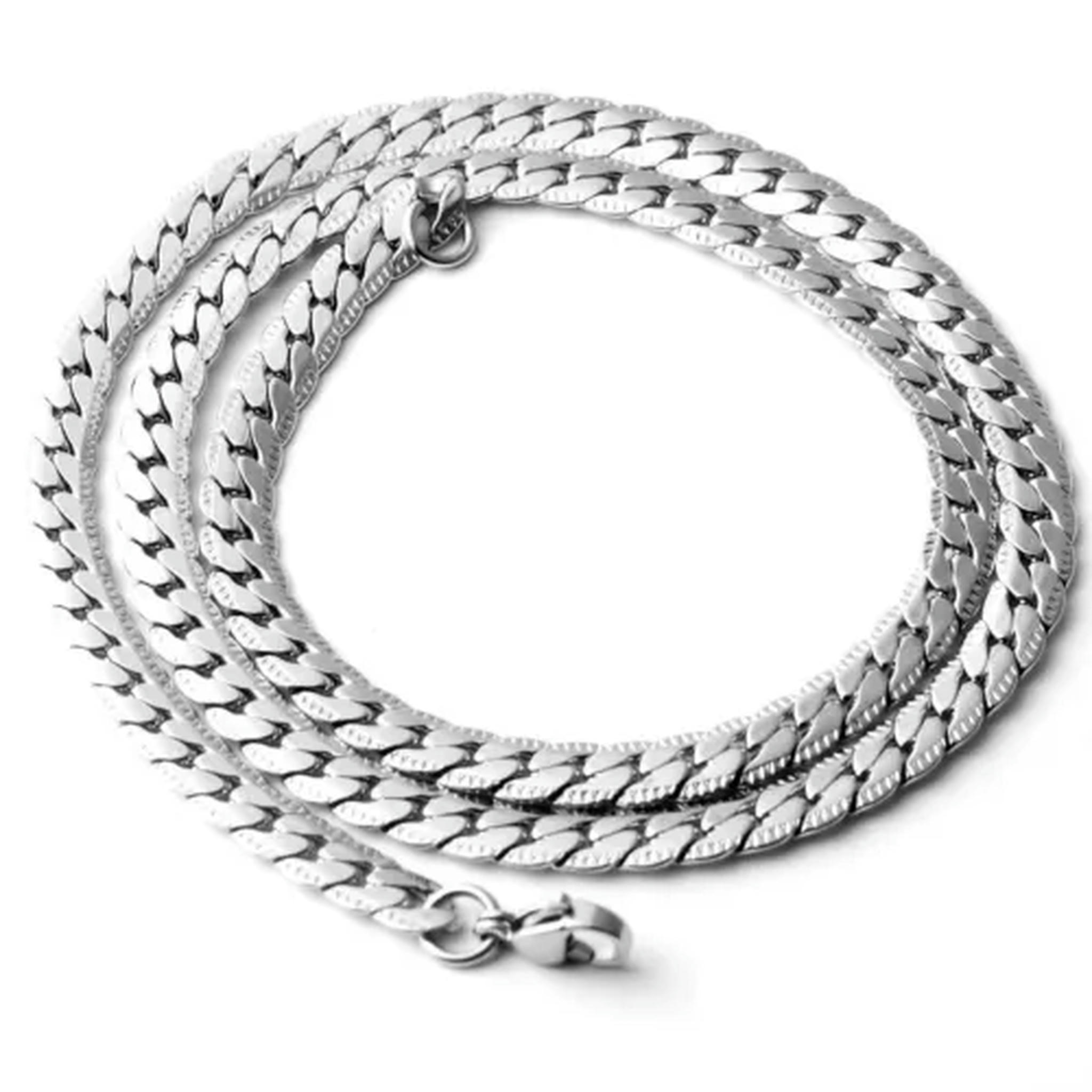 GAVONO 5.8/6.6mm Woman Man Stainless Steel Curb Cuban Link Miami Chain ...