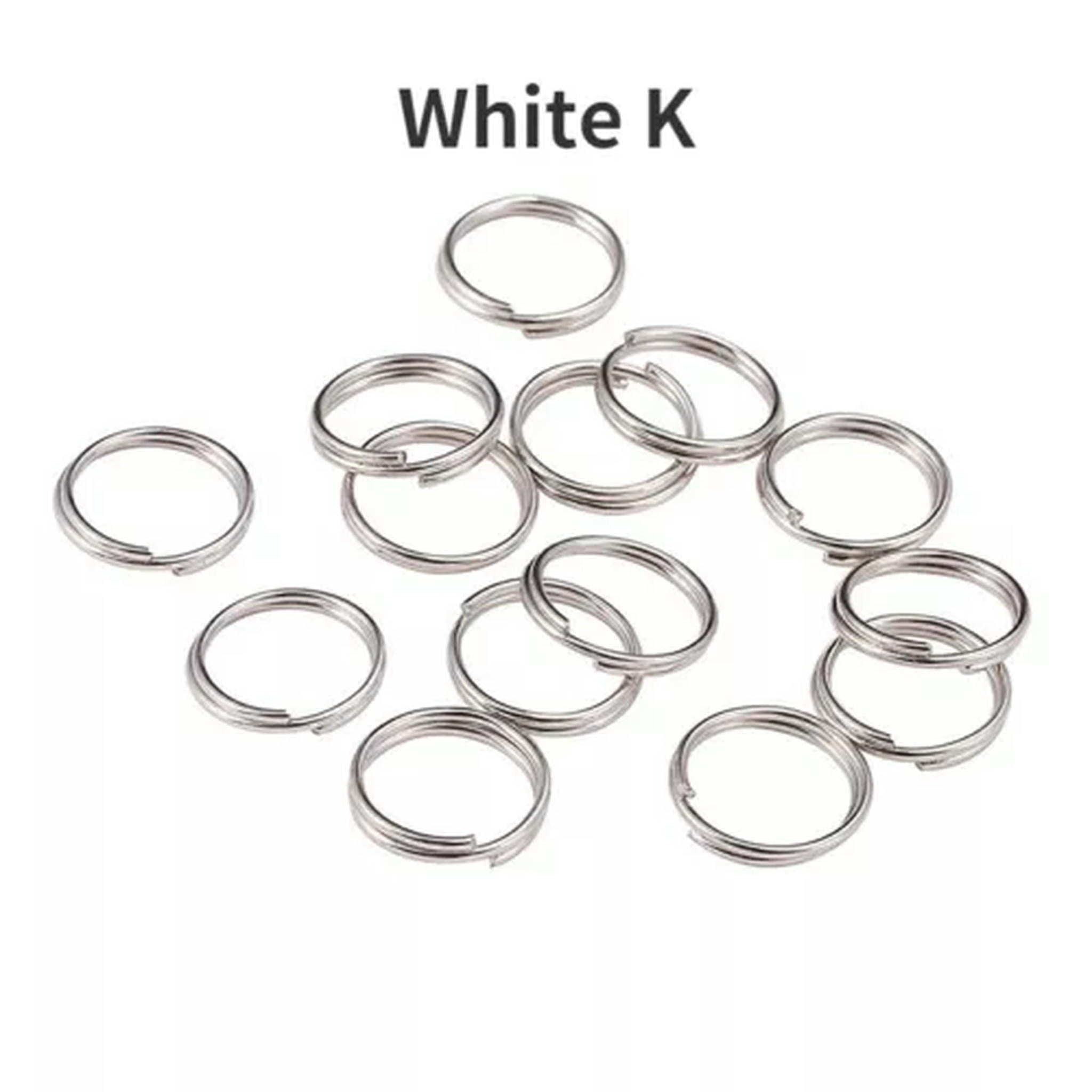 GAVONO 50-200pcs 4-12mm Open Double Loops Split Jump Rings Connectors ...