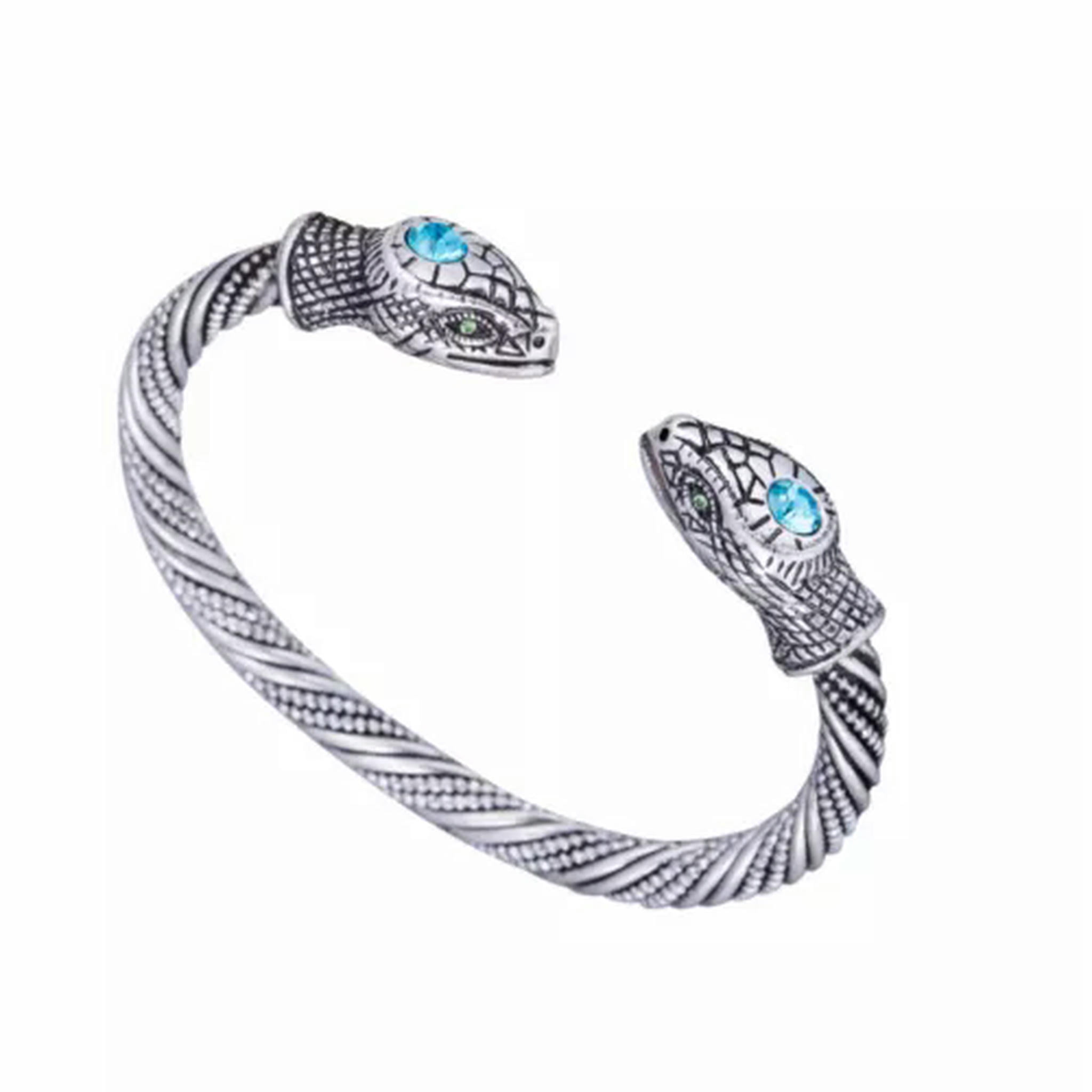 GAVONO Ancient Viking Snake Serpent Head Torque Norse Cuff Boho ...