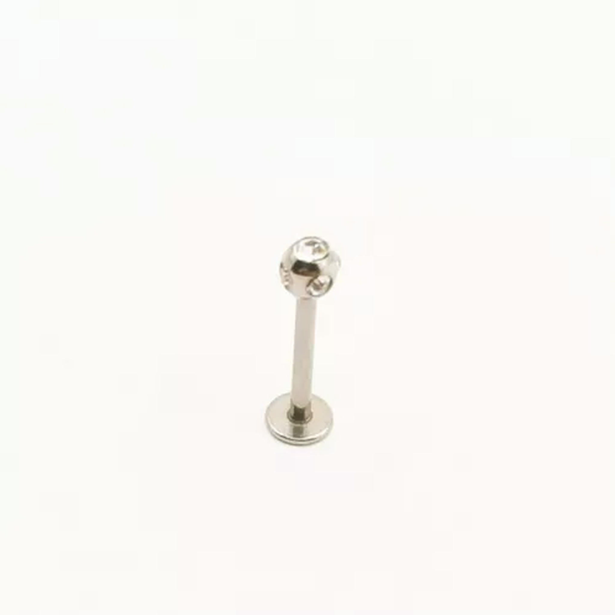 GAVONO CZ Gem Labret Stud Bar Tragus Lip Monroe Nose Ear Cartilage Helix Piercing-Multi-GEM ...