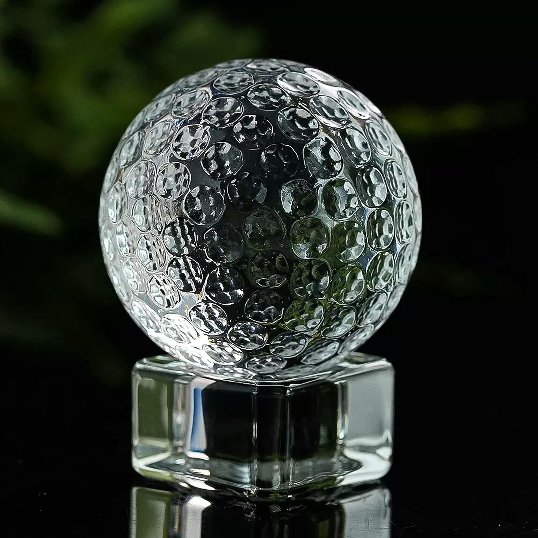 GAVONO Clear Crystal Golf Ball Paperweight Figurine Photography Props ...