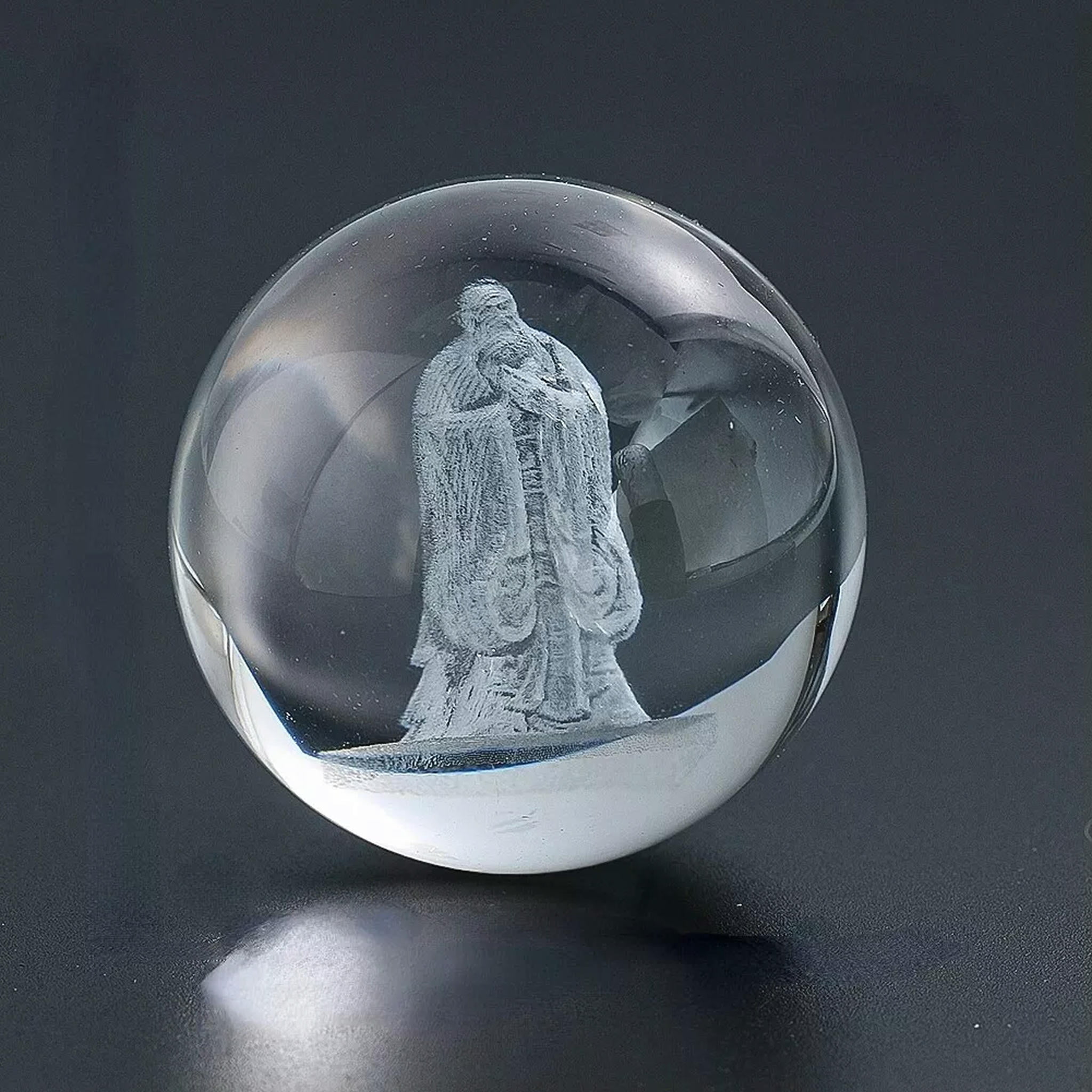 GAVONO Confucius Crystal Ball 3D Laser Engraved Chinese Philosopher ...