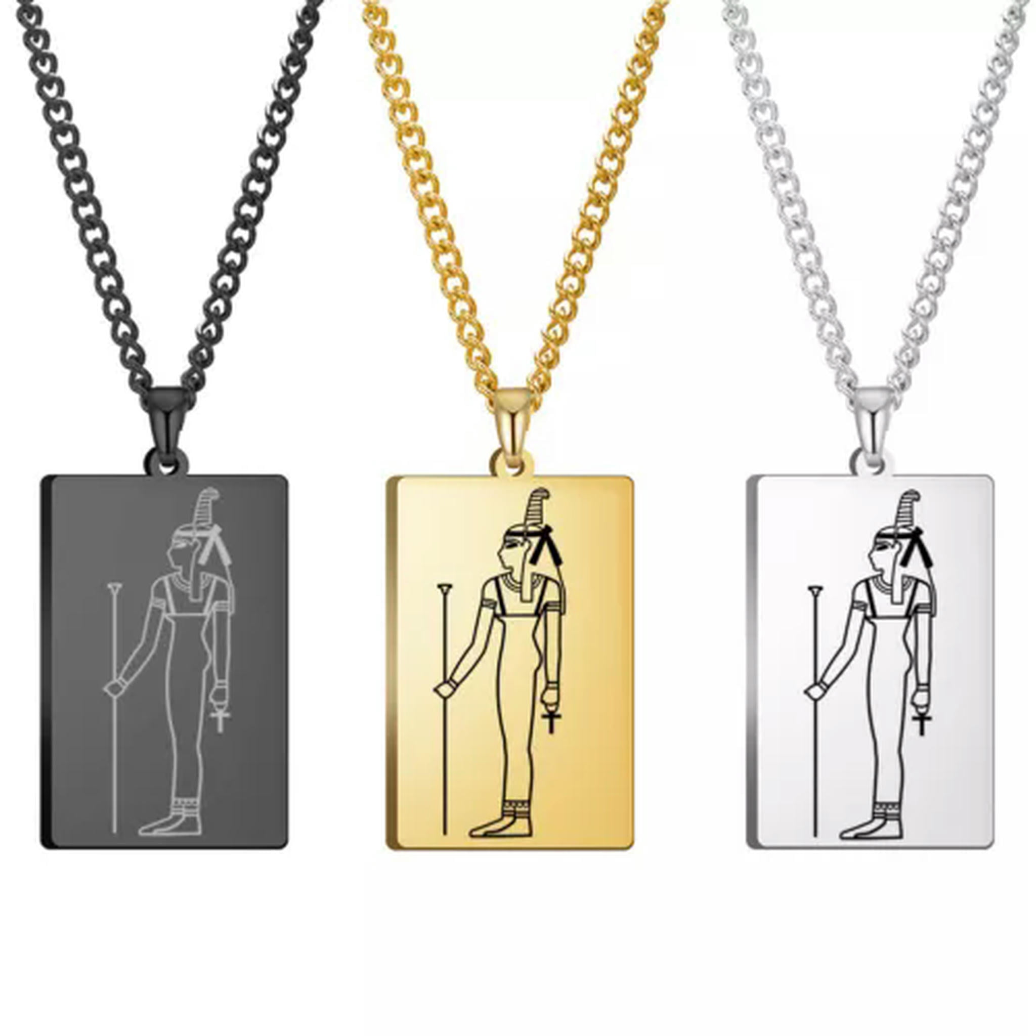 GAVONO Egyptian God Talisman Pendant Necklace Egypt God of Magic Wisdom ...