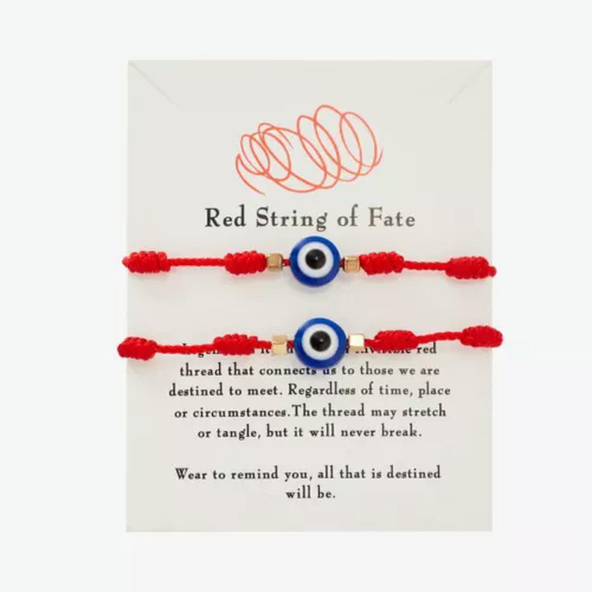 GAVONO Good Luck Red String Rope Heart Cross Knots Bracelet Weave Women ...