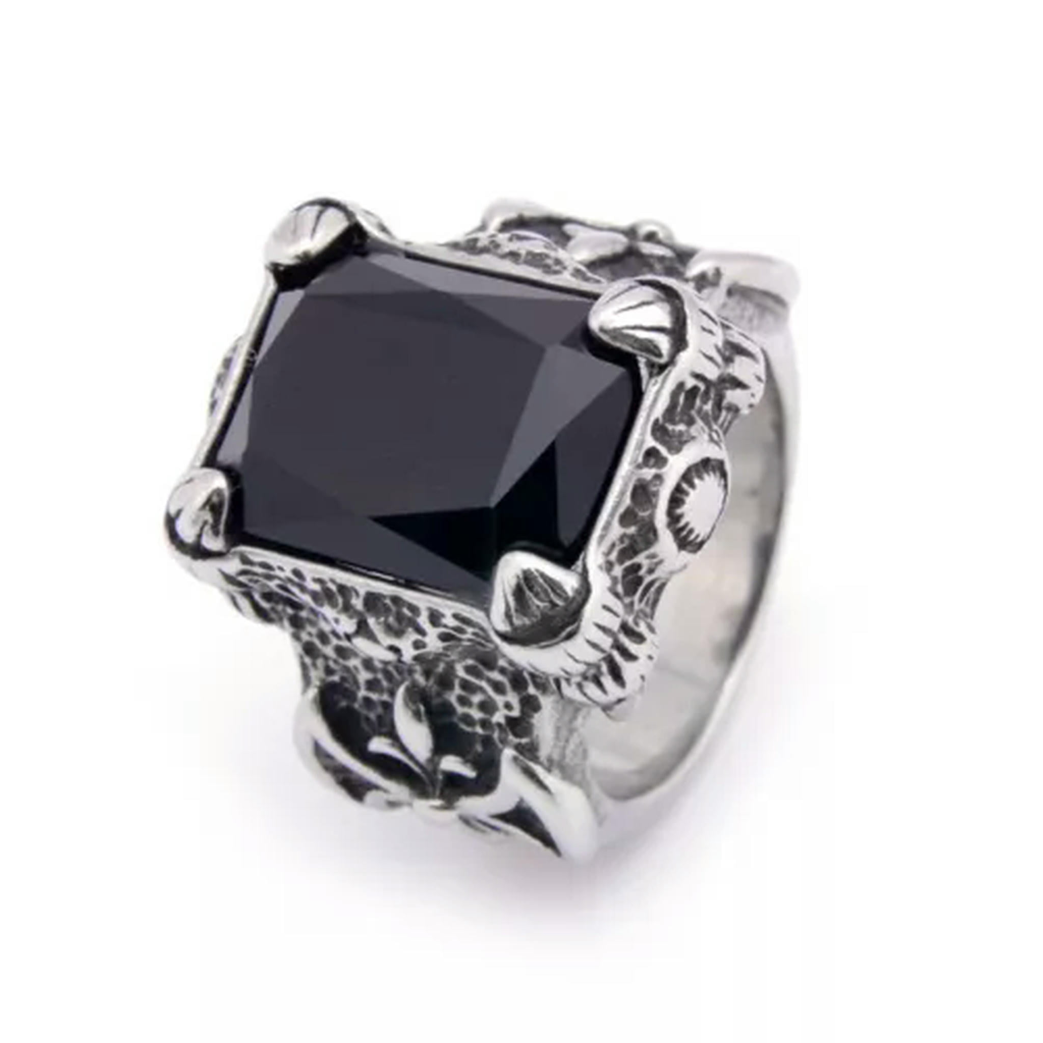 GAVONO Men's Ring Punk Viking Warrior Honor Ring Titanium Steel Men's ...